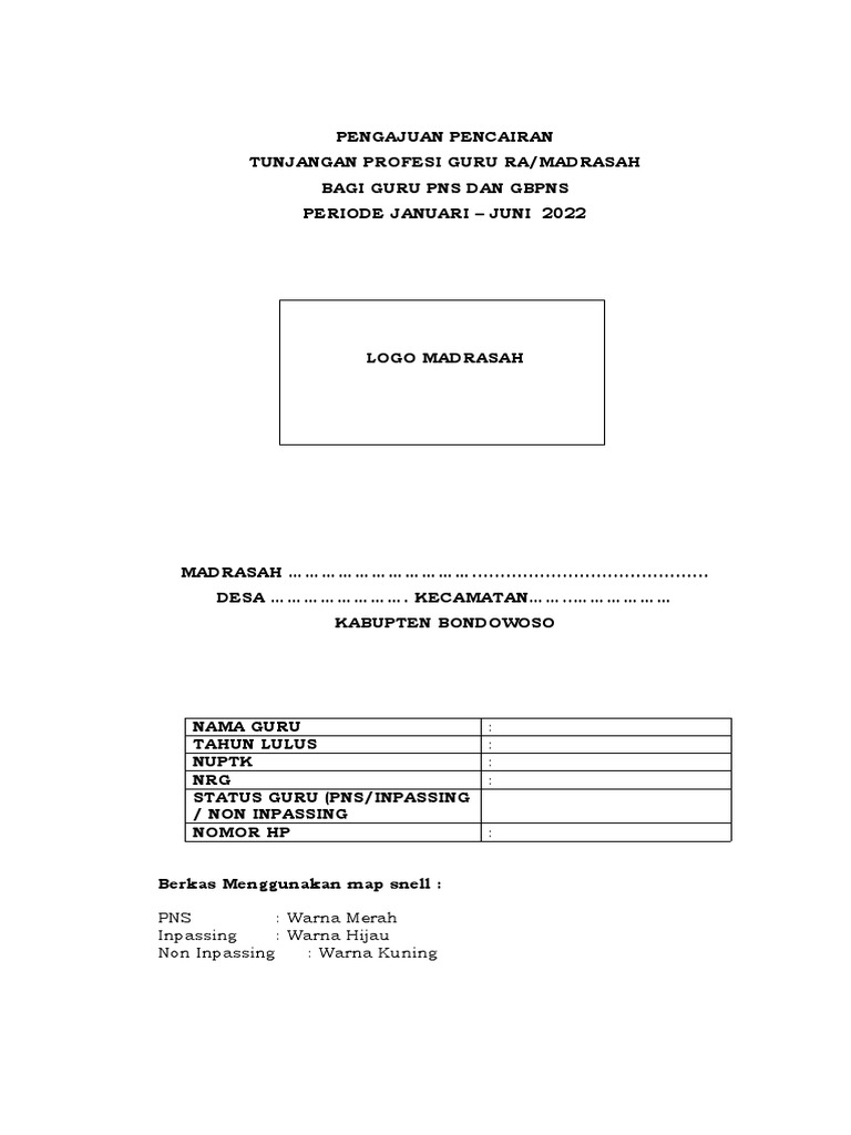 Cover Berkas TPG | PDF