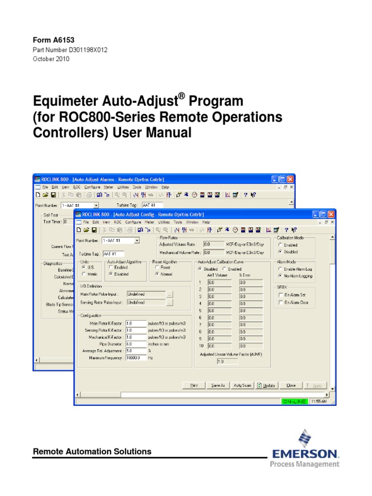 A6153 Equimeter Auto-Adjust (ROC800) | PDF | Programming | Computer Program