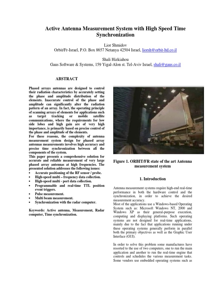 Active Antenna Measurement System | PDF