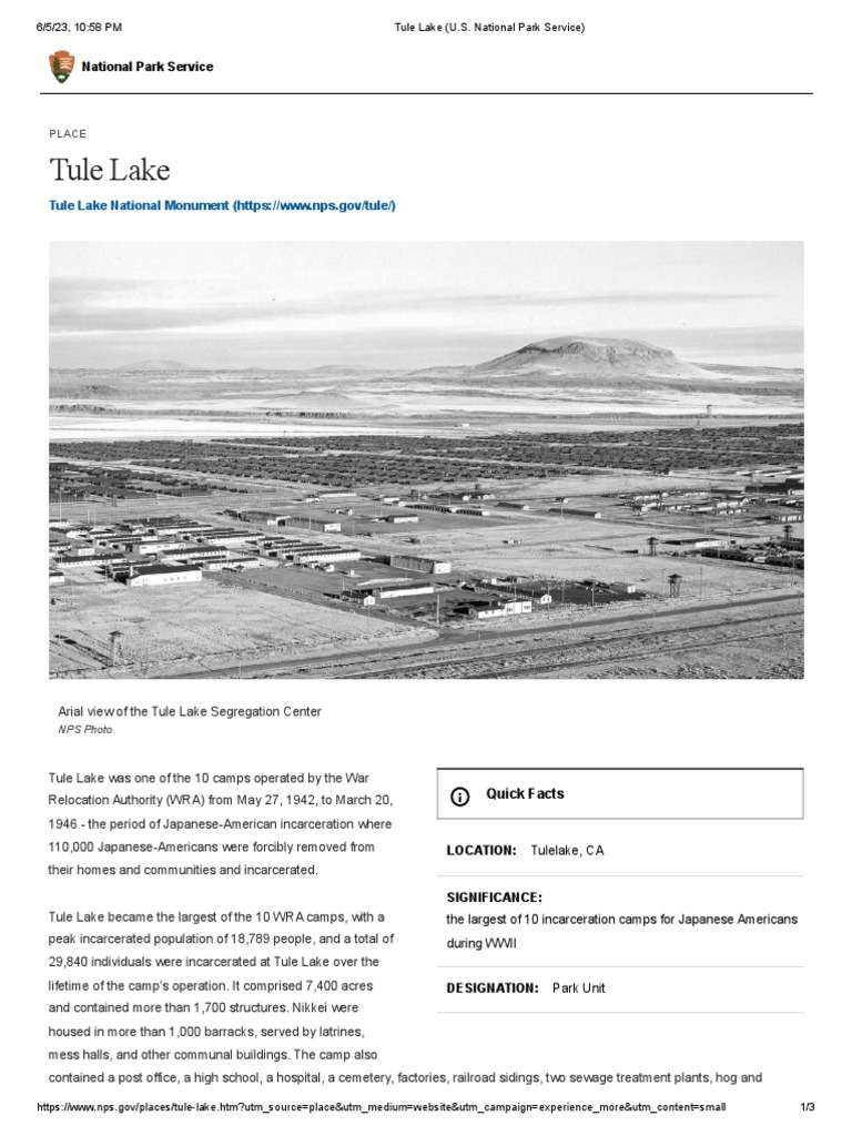 Tule Lake U | PDF | The United States