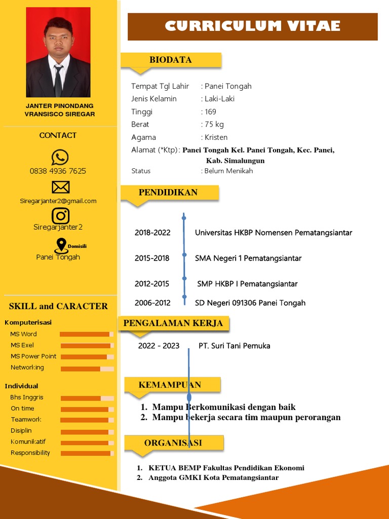 CV Janter Siregar | PDF