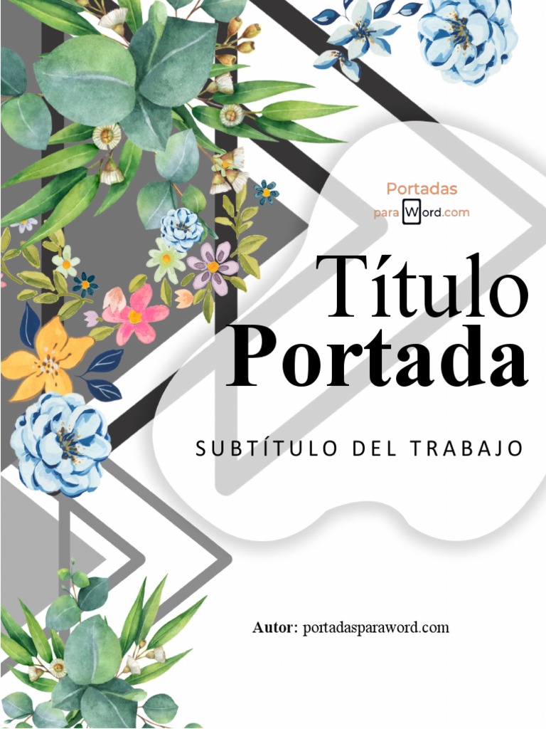Portada Para Word Bonita Plantas | PDF