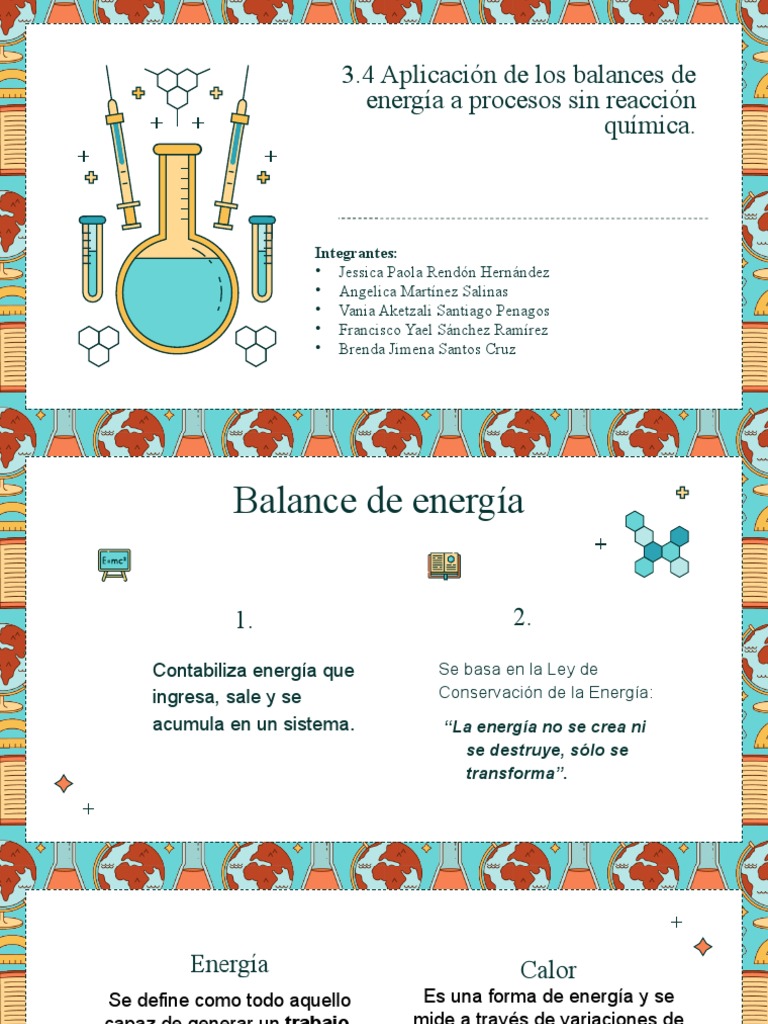 Aplicación de Los Balances de Energía A Proceso Sin Reacción Química ...