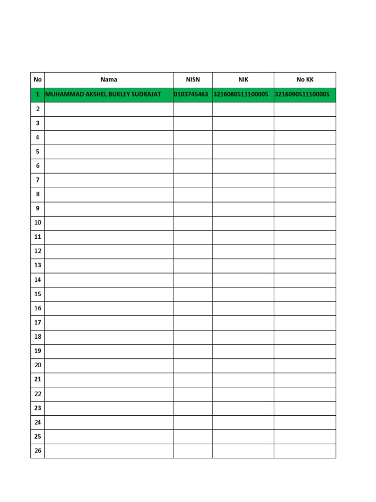 Daftar Nama Siswa Baru Tahun Ajaran 2023-2024 | PDF