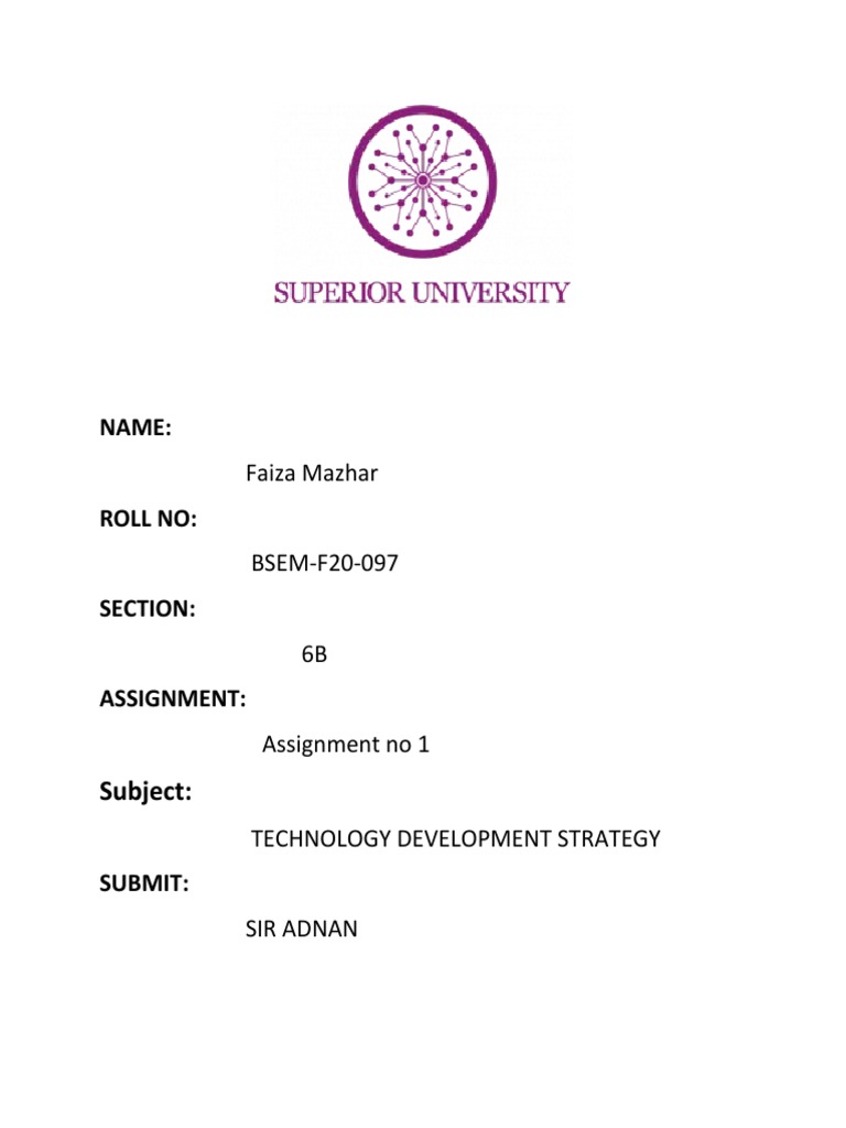 Technology development strategy TDS s | PDF | Analytics | Research And ...
