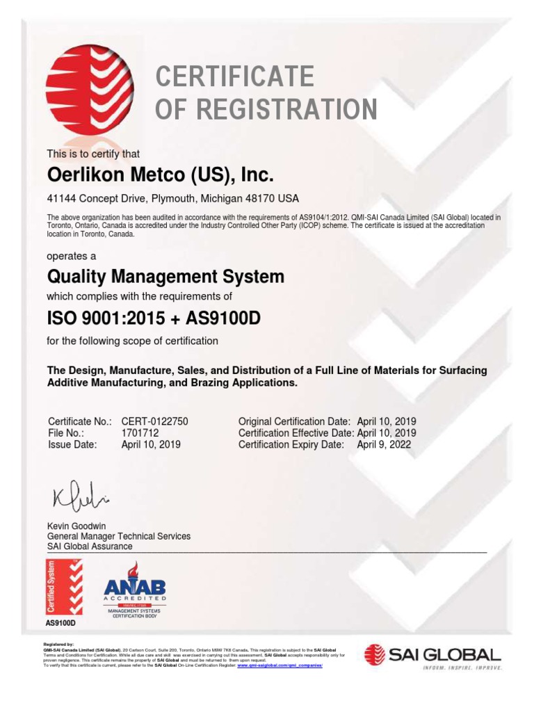 AS9100 ISO9001 Plymouth | PDF | Business | Finance & Money Management