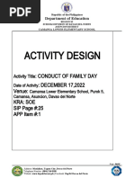Intramurals Activity Design 2025 (1) | PDF | Learning | Behavior ...