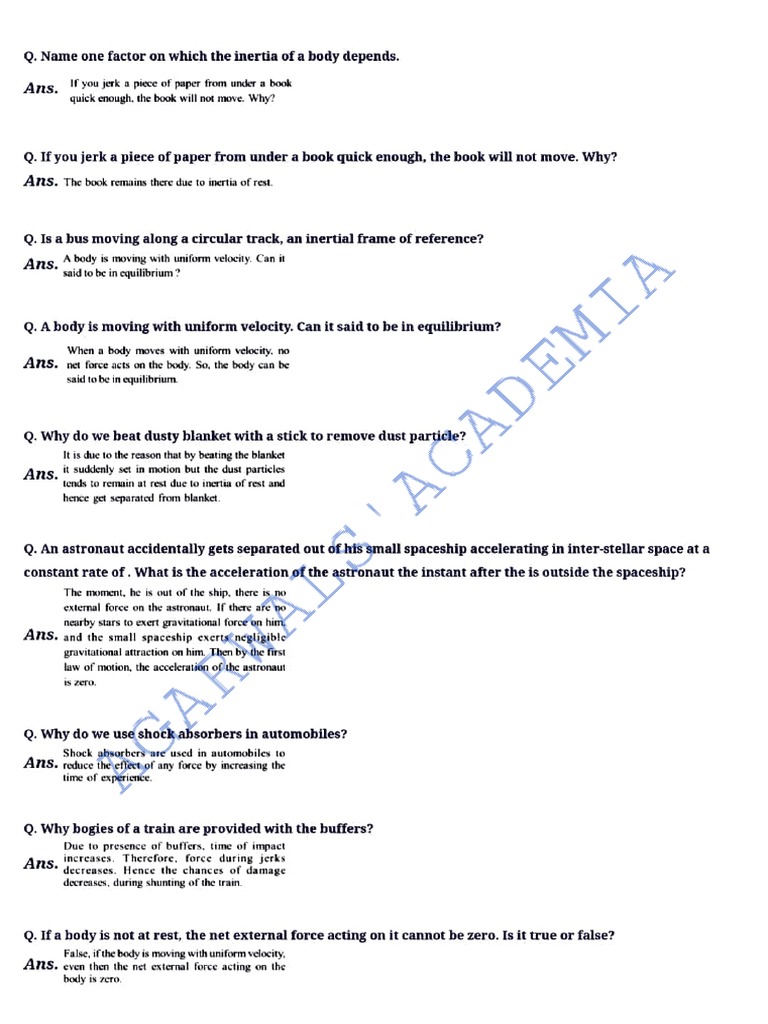 Class 11 Laws of Motion 250423 | PDF