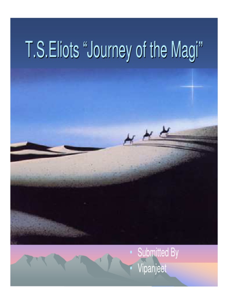Journey of The Magi Elective | PDF | Poetry