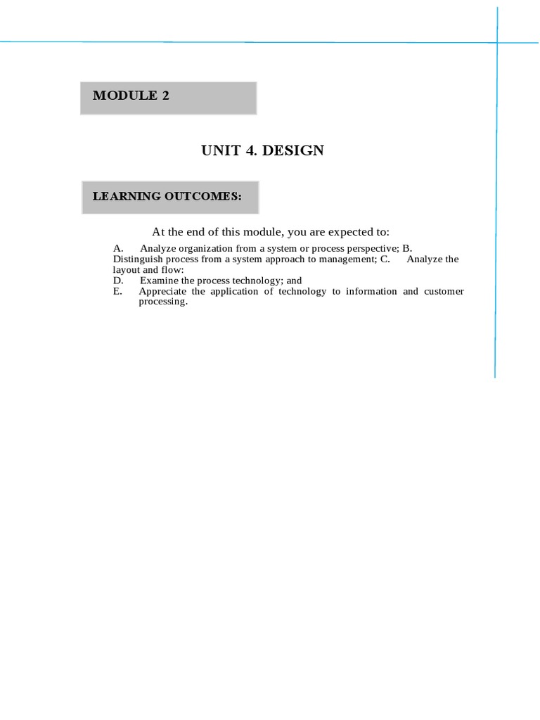 2MODULE - OP-MGT - CAPE Answers | PDF | Automation | Outsourcing