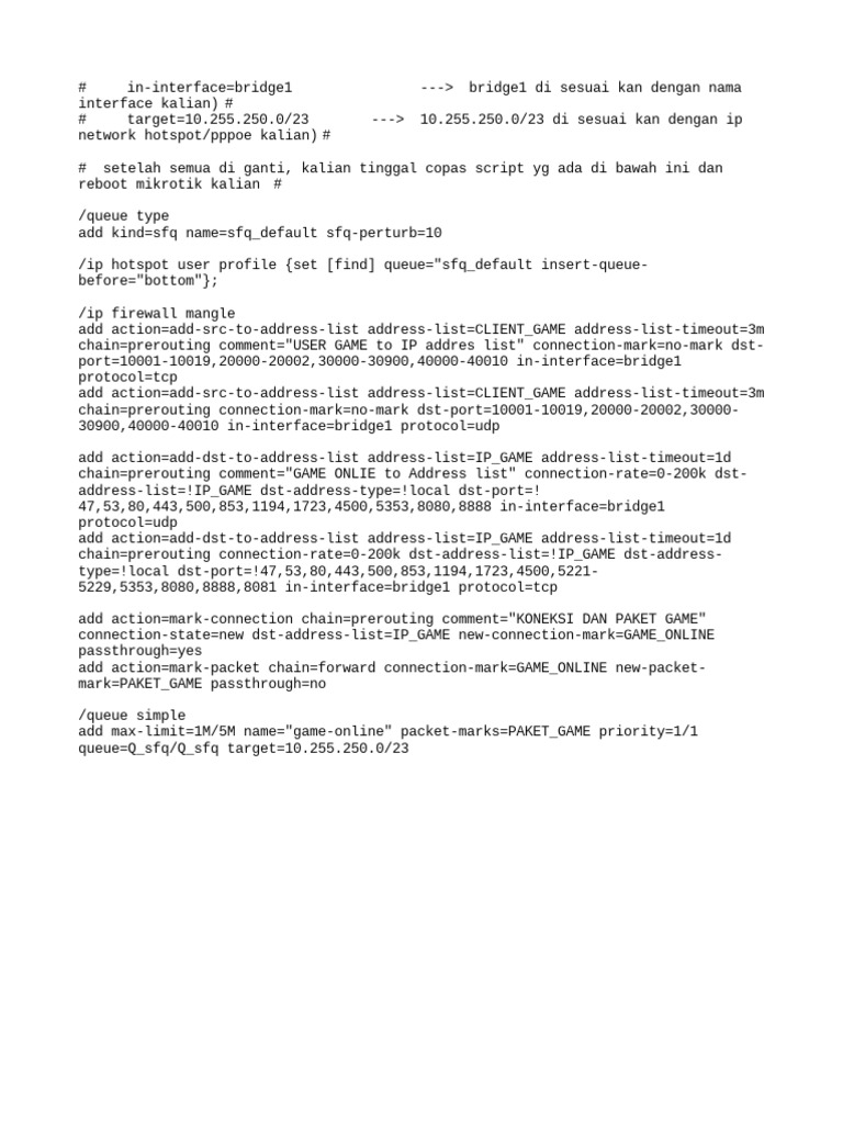 SCRIPT RINGAN KHUSUS GAME - RSC | PDF