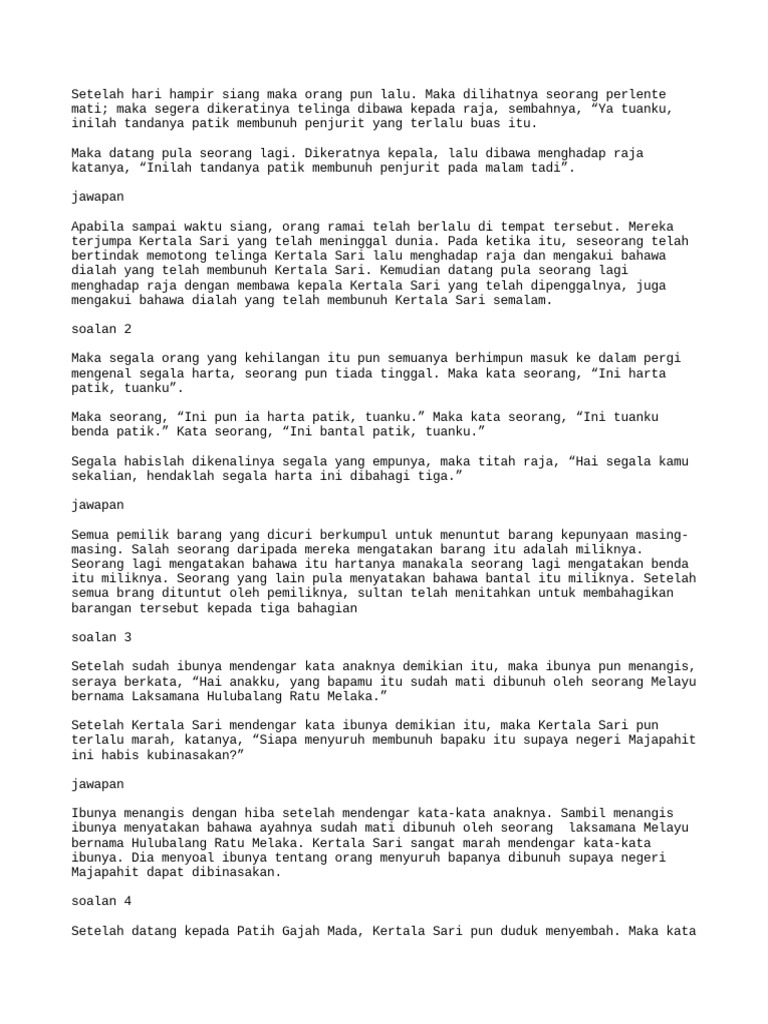 Bahasa Melayu Klasik Ke Bahasa Melayu Standard Pdf