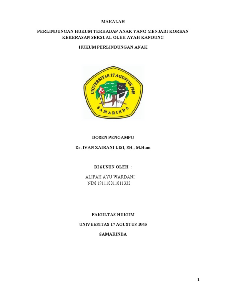 Makalah Hukum Perlindungan Anak | PDF