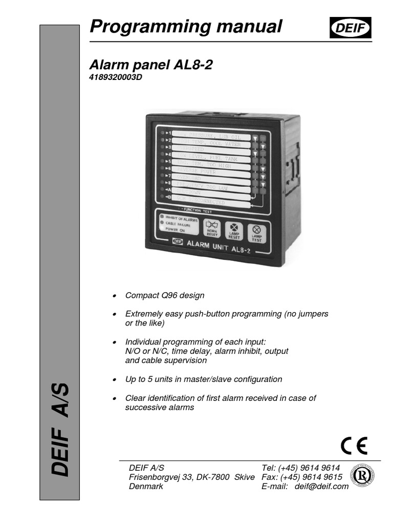 AL8-2 Alarm Panel Programming Guide | PDF | Business | Technology & Engineering