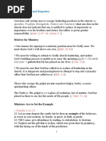 Church Leadership Training Manual | PDF | Leadership | Bible