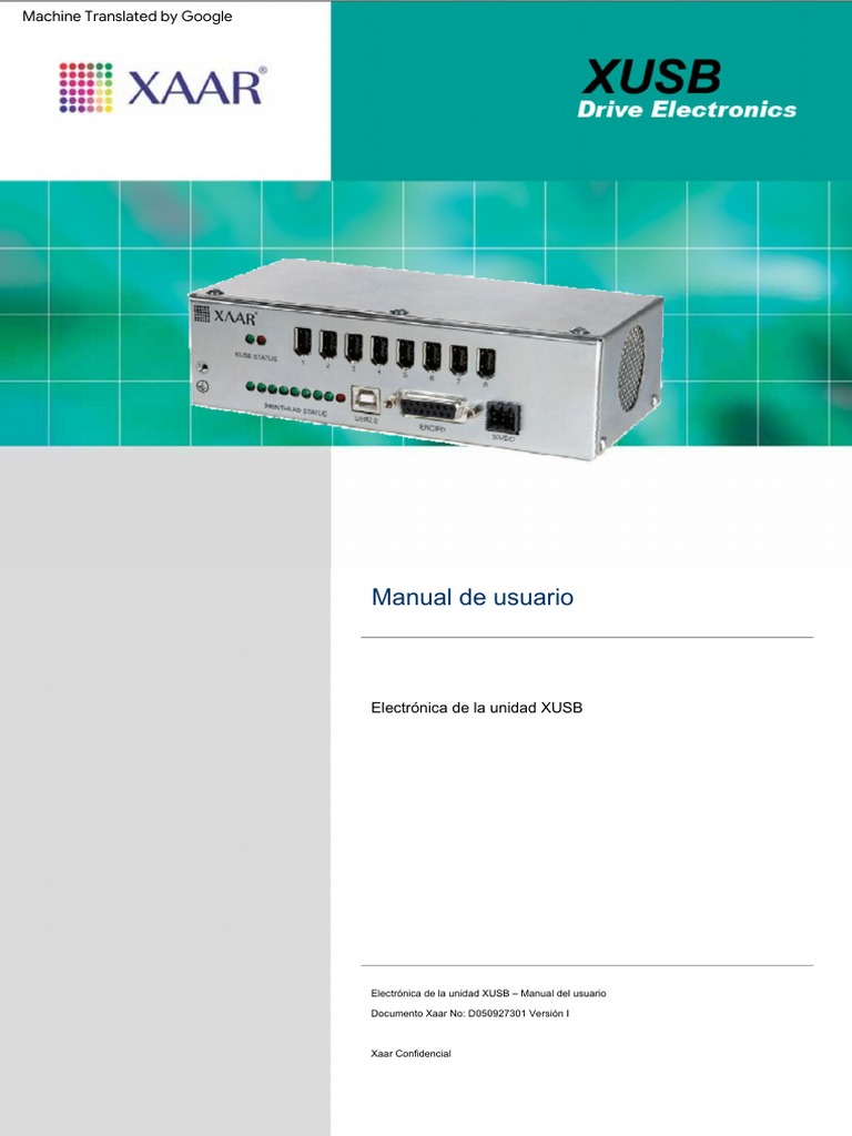 XUSB User Manual D050927301I | PDF | Software | Descarga electrostática