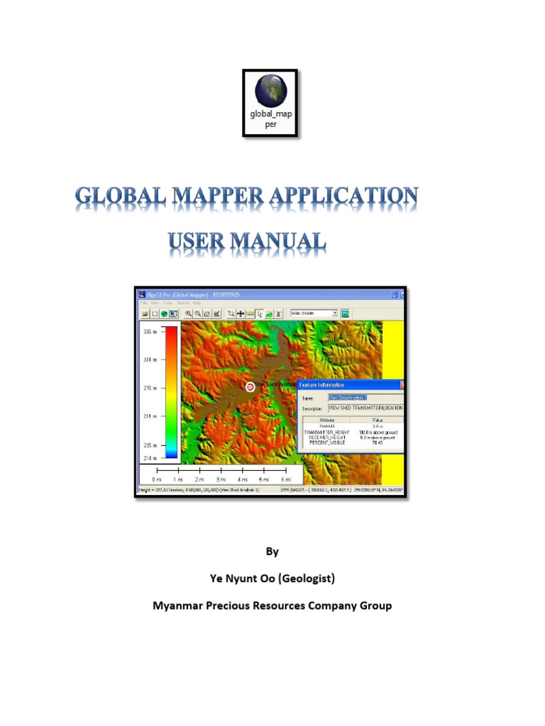 Global Mapper User Manual for Myanmar | PDF | Icon (Computing) | Computer File