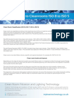 Clean Room Requirements As Per Iso 14644 PDF | PDF