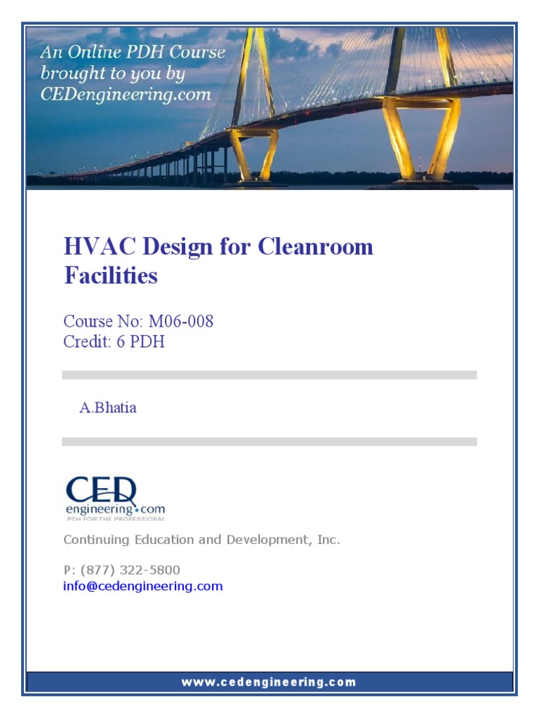 M06-008 - HVAC Design For Cleanroom Facilities - US | PDF