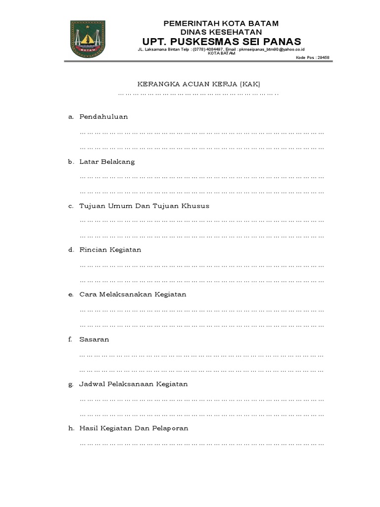 Format Kak 2023 | PDF
