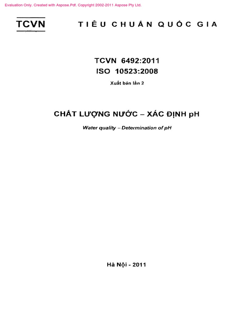 TCVN 6492-2011 | PDF