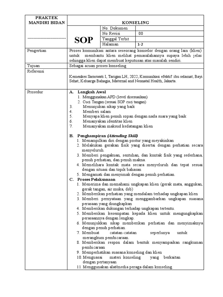 Sop Tambahan Fix | PDF