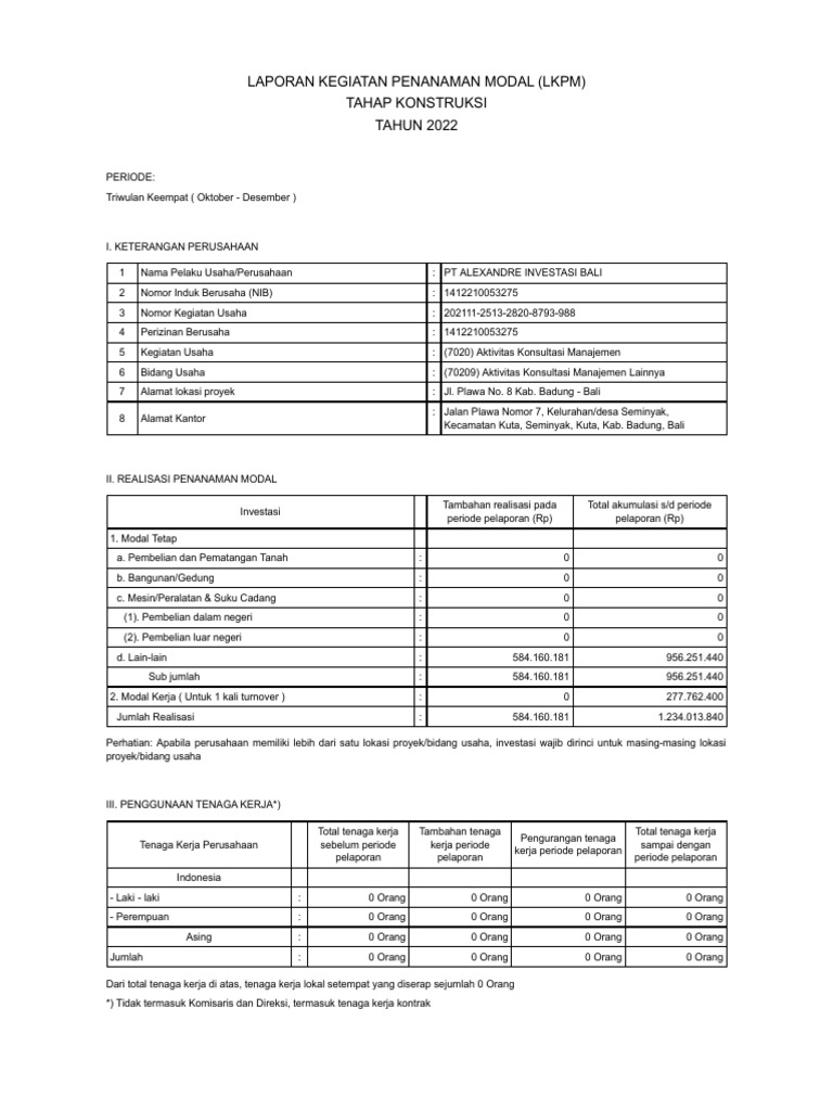 LKPM Alexandre | PDF