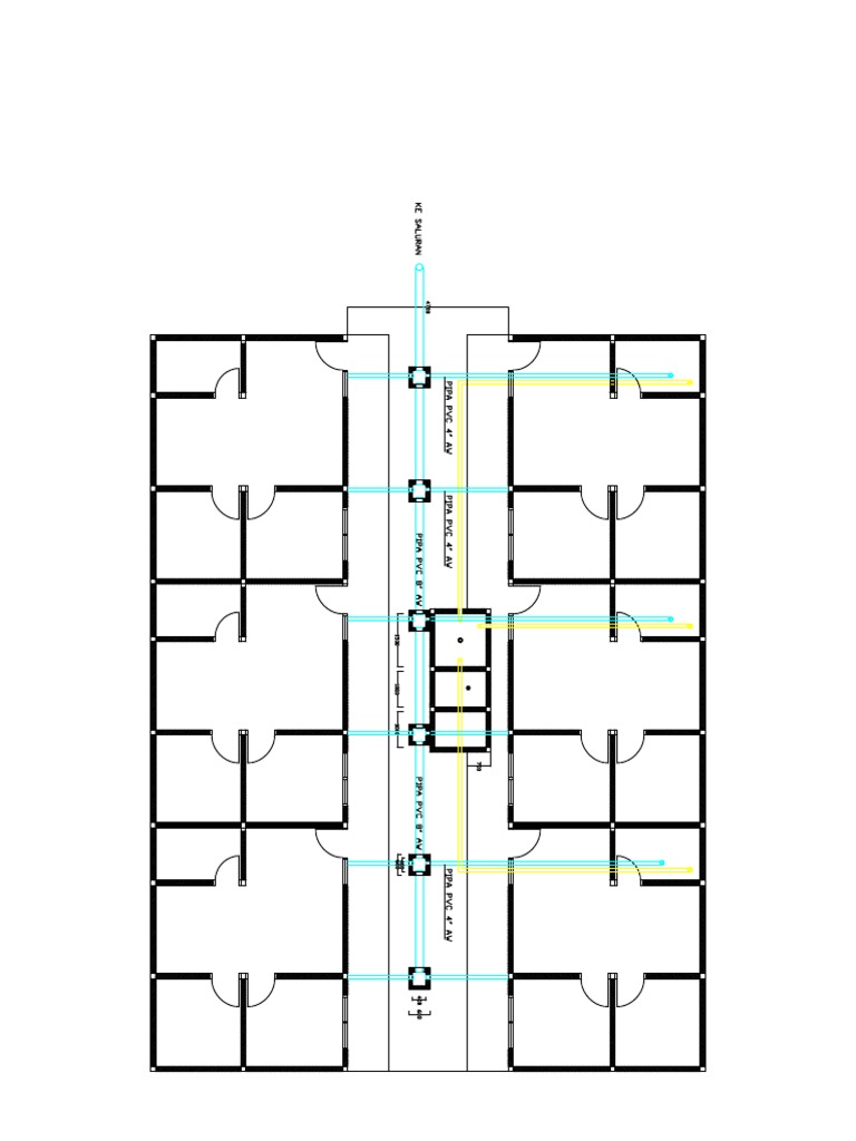 Denah Instalasi Air Buangan Dan Air Kotor | PDF