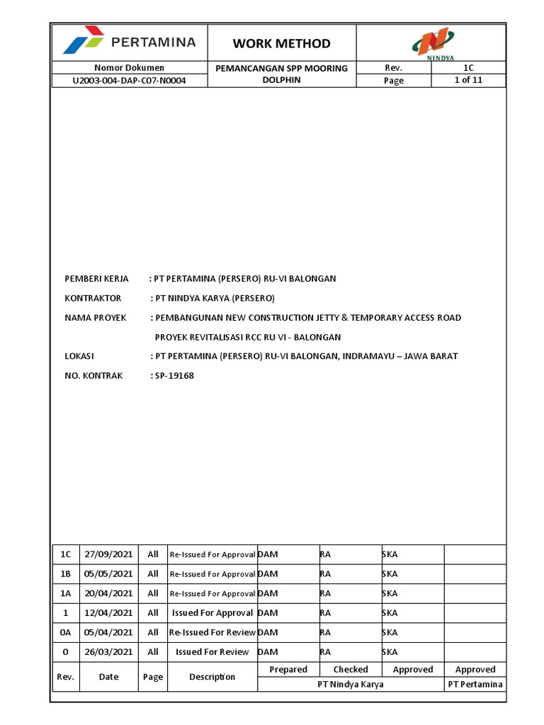 Form Work Method SPP Mooring Dolphin | PDF