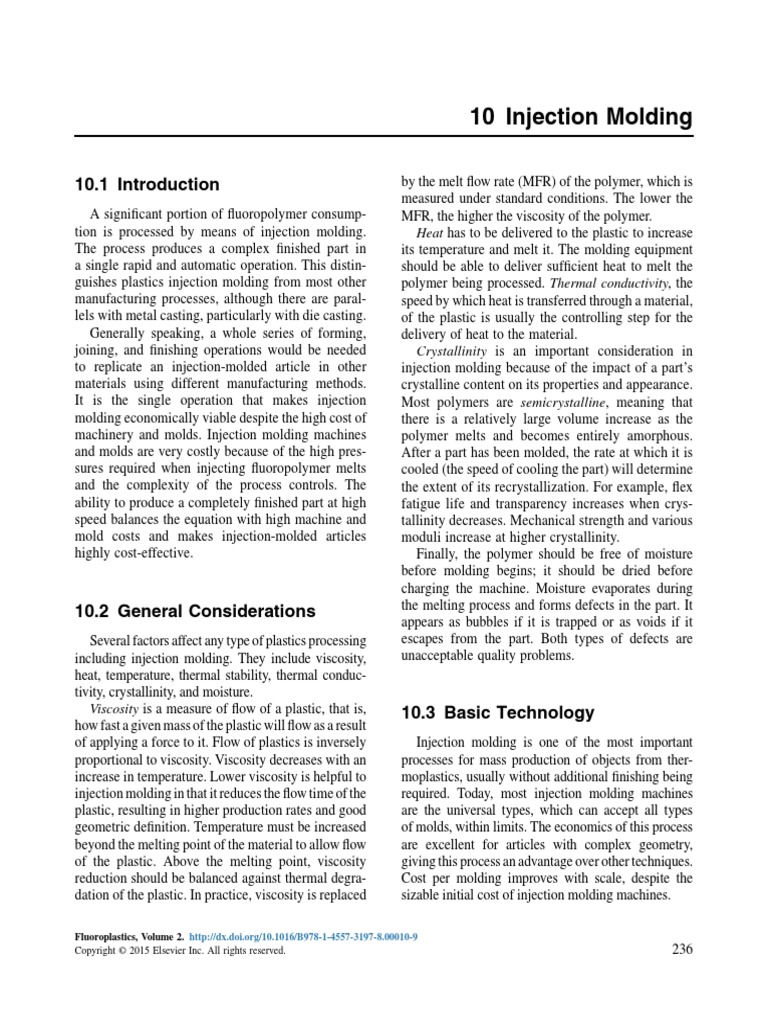 Injection Molding | PDF | Polymers | Electric Motor