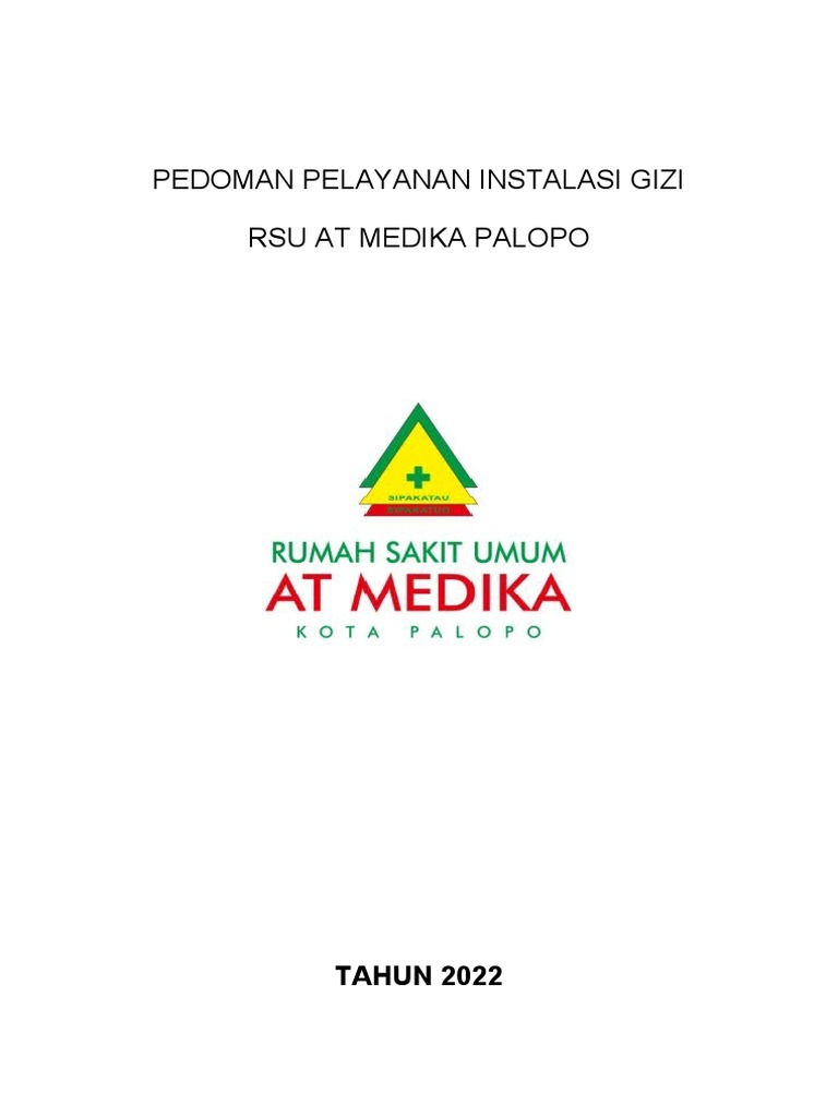 Pedoman Pelayanan Gizi | PDF