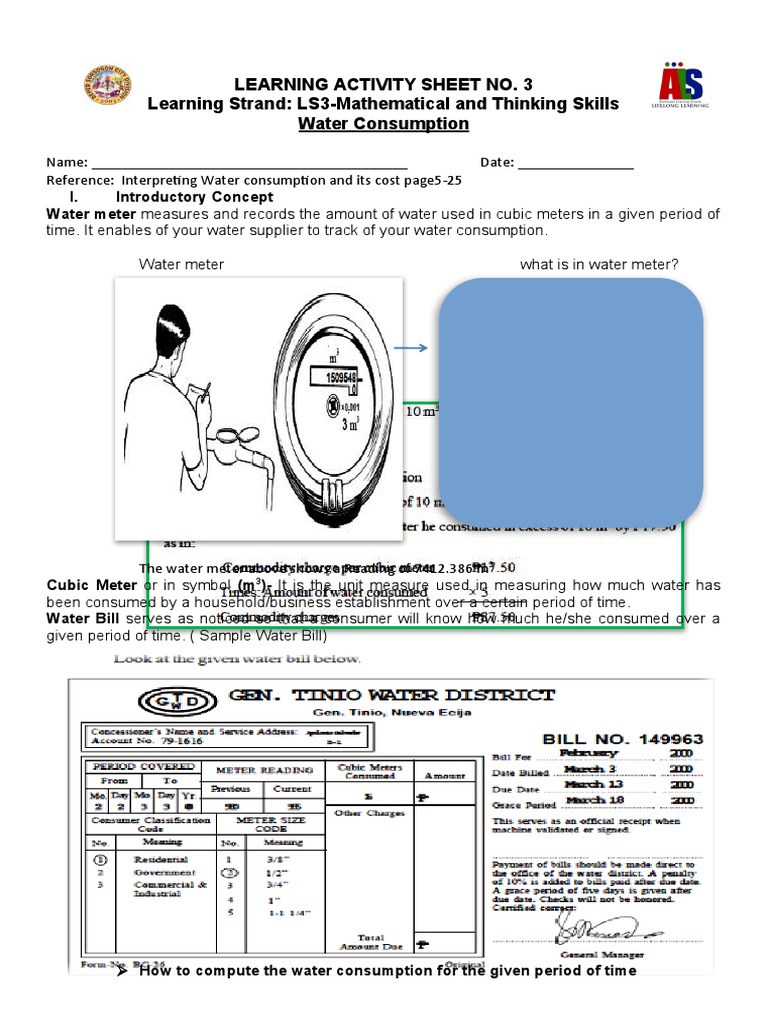 LS 3 Water Consumption | PDF | Consumption (Economics) | Metre