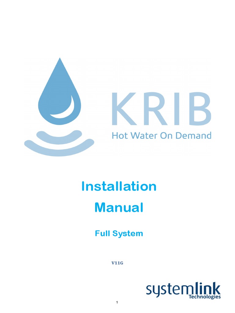 Krib Installer Full v11g | PDF | Water Heating | Thermostat