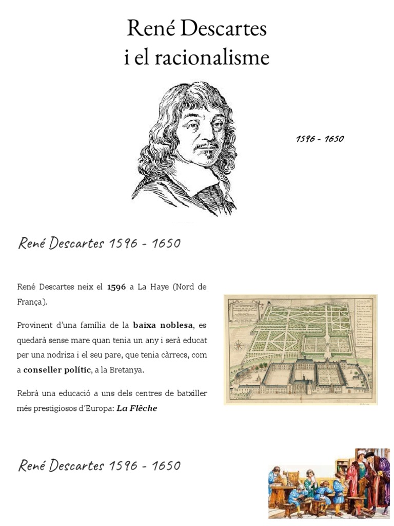 Descartes I El Racionalisme 1596-1650 | PDF