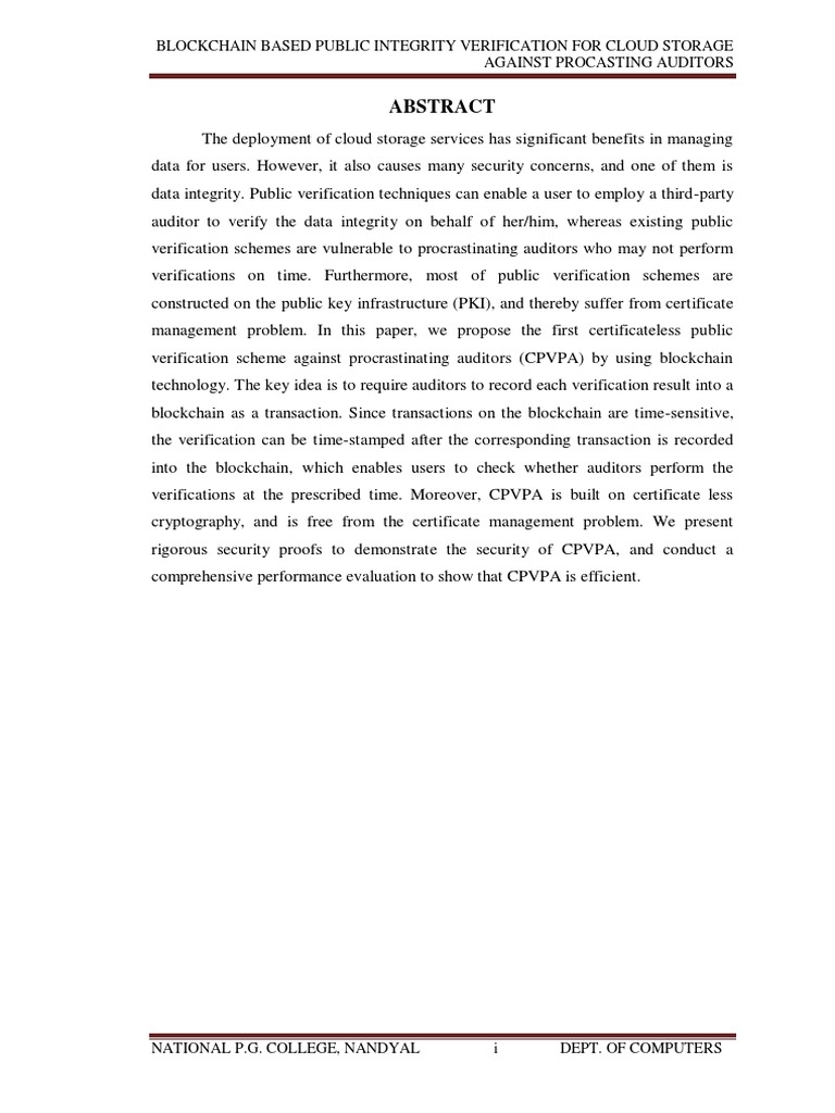 Index Block Chain Pdf Formal Verification Cloud Computing