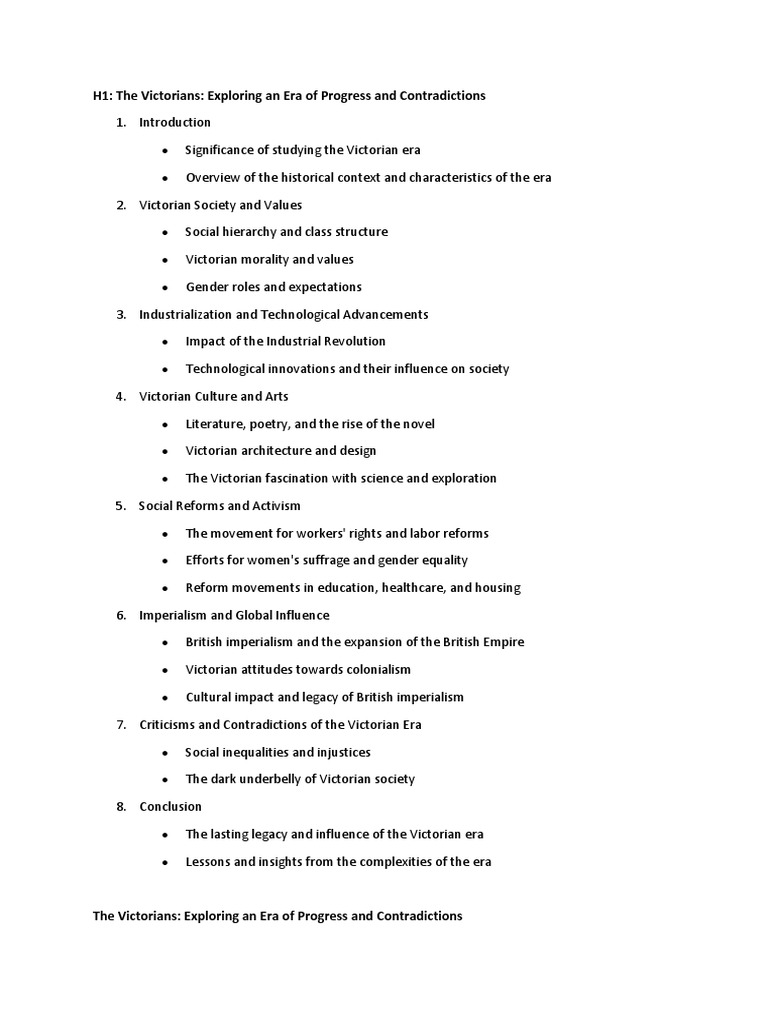 GCSE Class Notes On The Victorians | PDF | Victorian Era | Imperialism