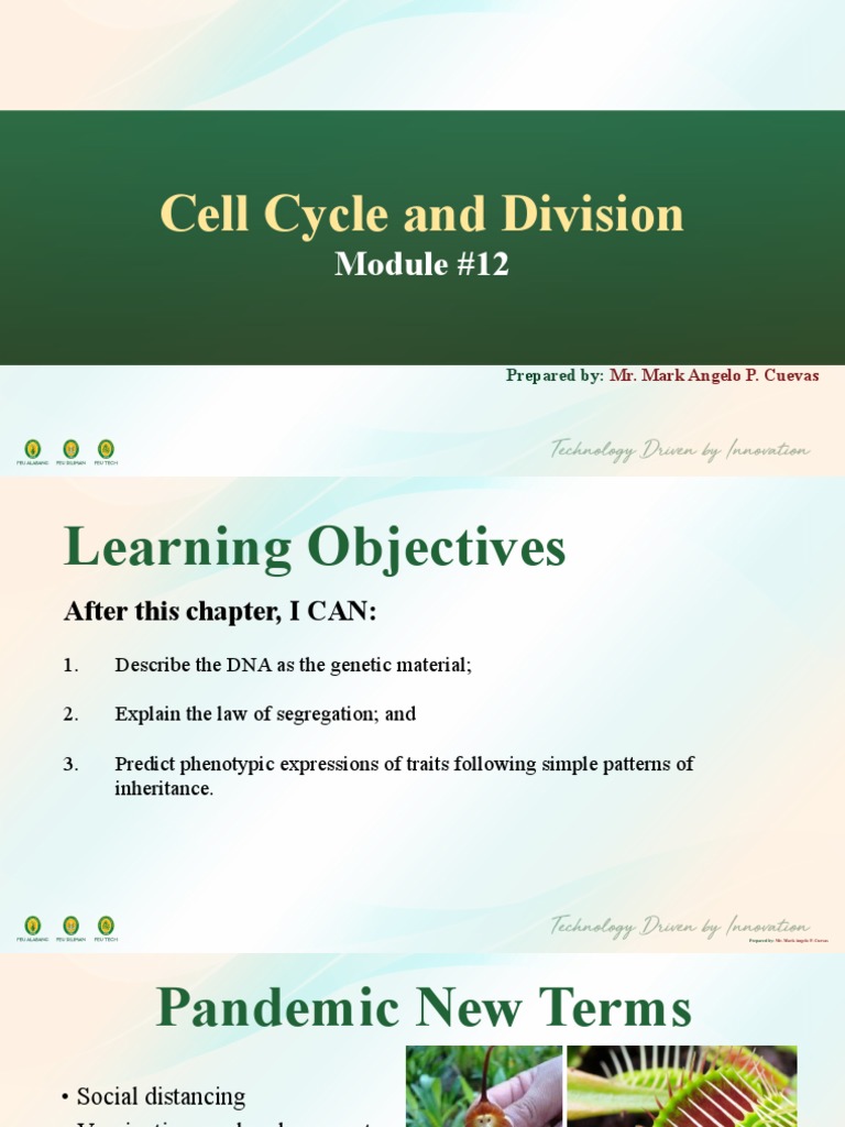 Cell Cycle and Division: Module #12 | PDF | Genotype | Dominance (Genetics)
