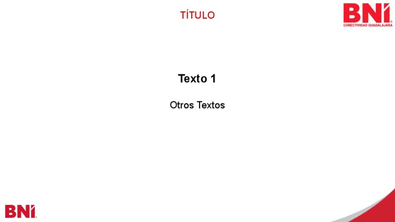 PLANTILLA Diapo BNI | PDF