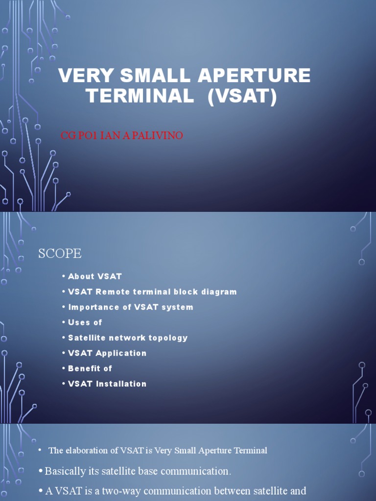 Very Small Aperture Terminal (VSAT) | PDF | Very Small Aperture ...