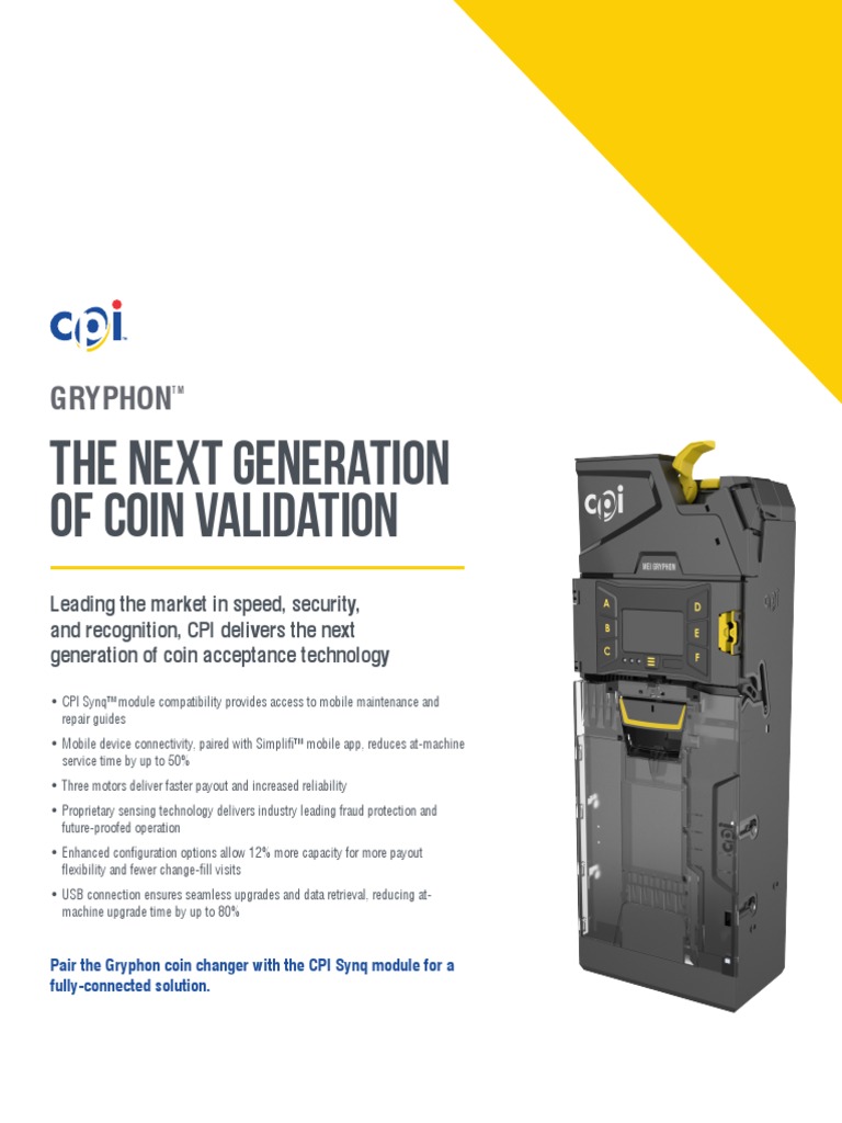 Gryphon Coin Changer Specifications | PDF