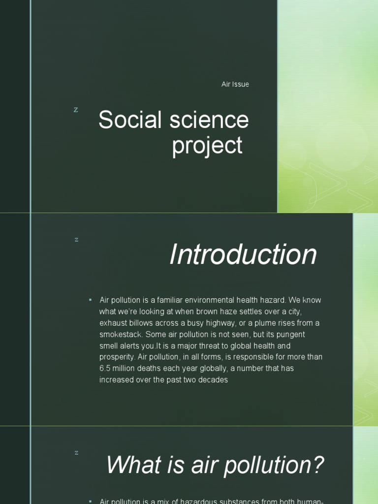 Social Science Project by Adhesh | PDF | Air Pollution | Atmosphere Of ...