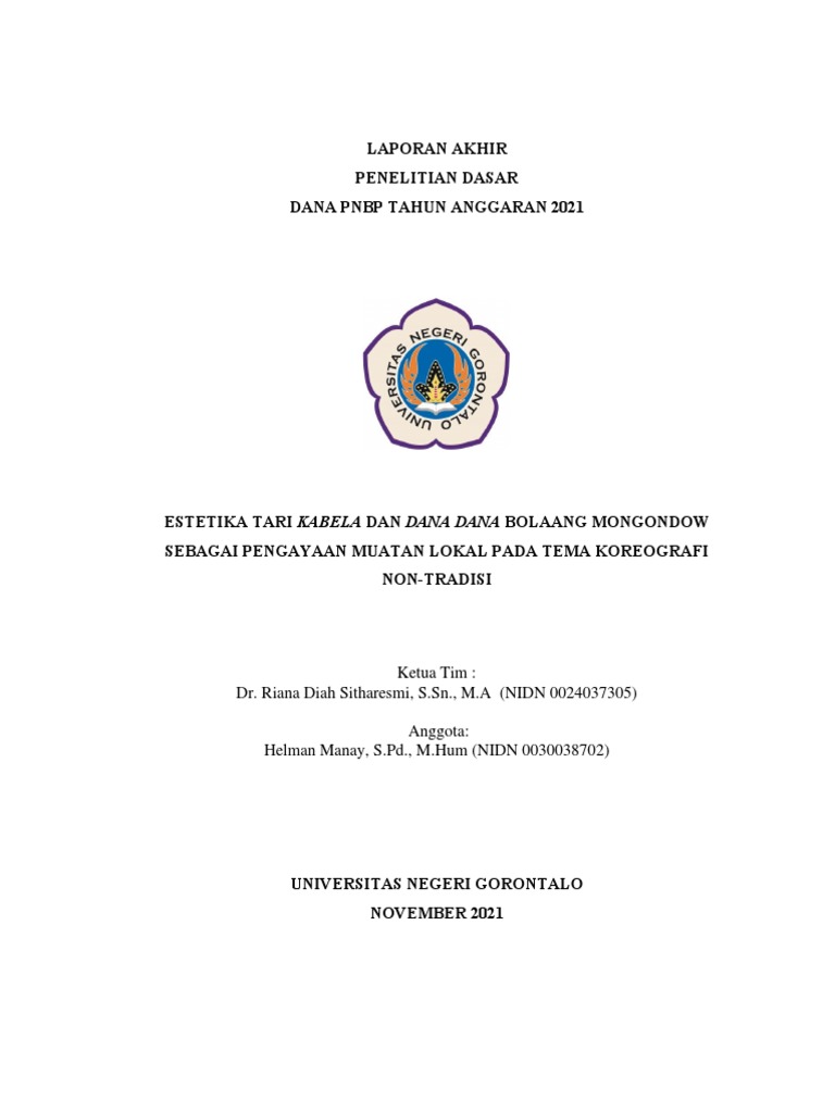 Estetika Tari Kabela dan Dana Dana | PDF