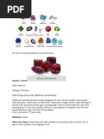 Birthstone Chart by Month and Zodiac | PDF | Jewellery Components ...