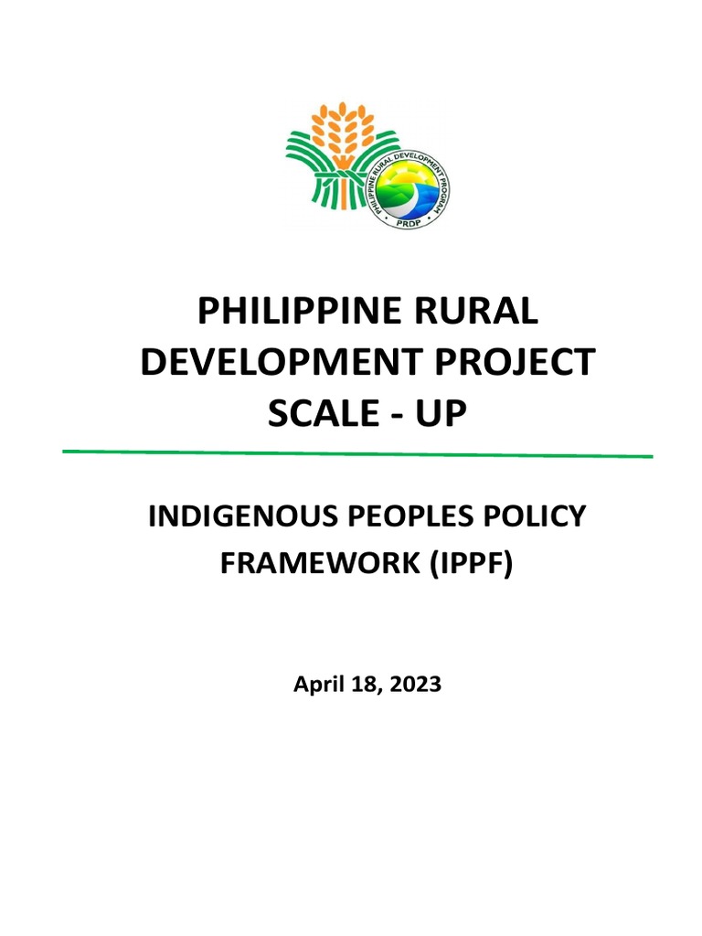 PRDP Scale Up Indigenous Peoples Policy Framework 04.20.2023 1 | PDF ...