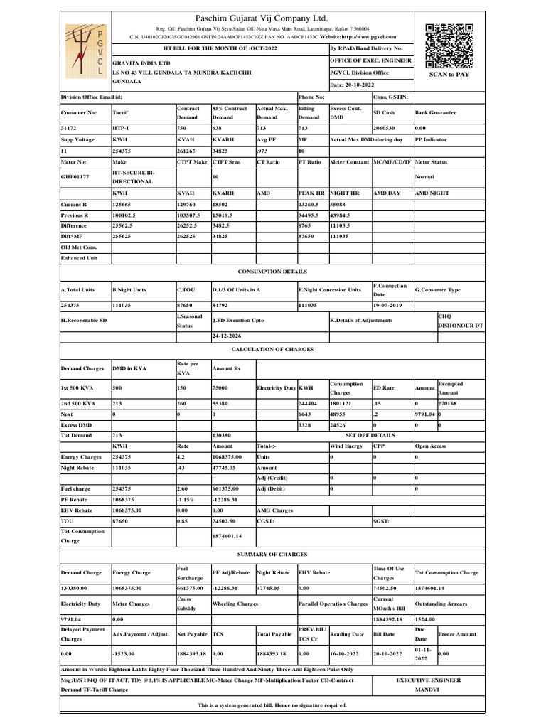Bill Form | PDF | Nature | Physical Quantities