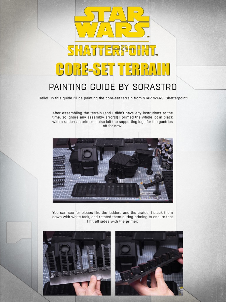 Star Wars Shatterpoint Core Set Terrain Painting Guide | PDF | Grey ...