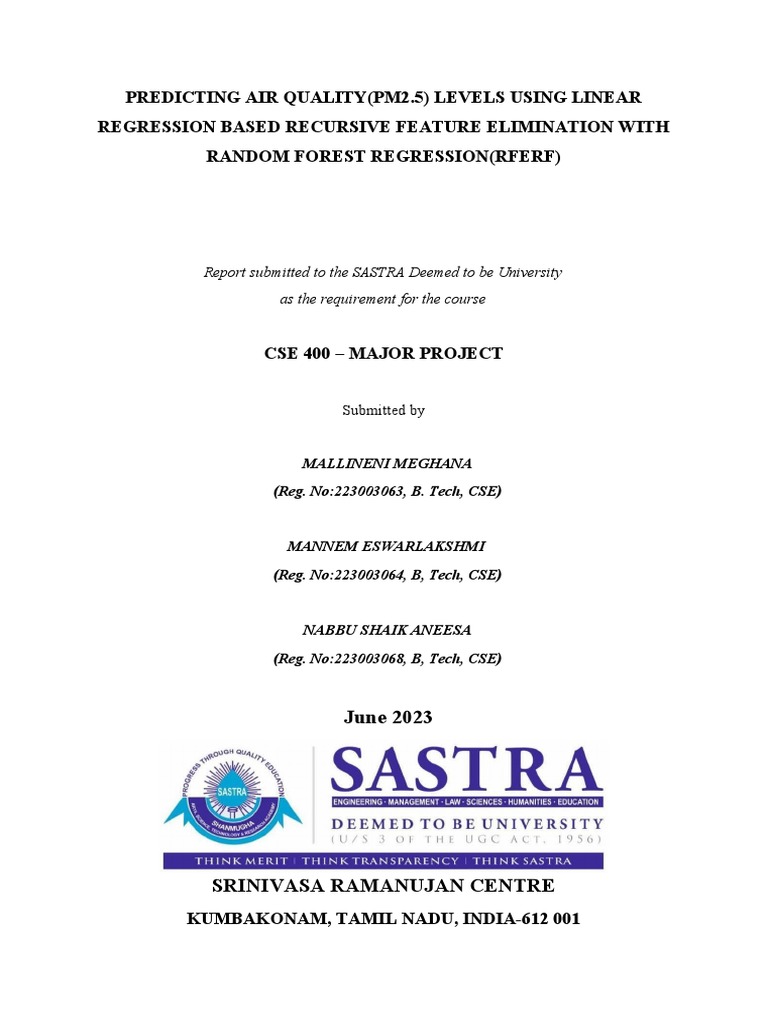 Major Project - Report-1 | PDF