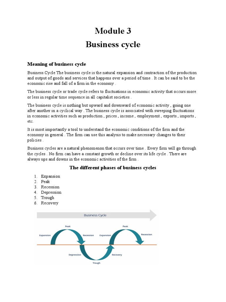Module 3 | PDF | Business Cycle | Inflation