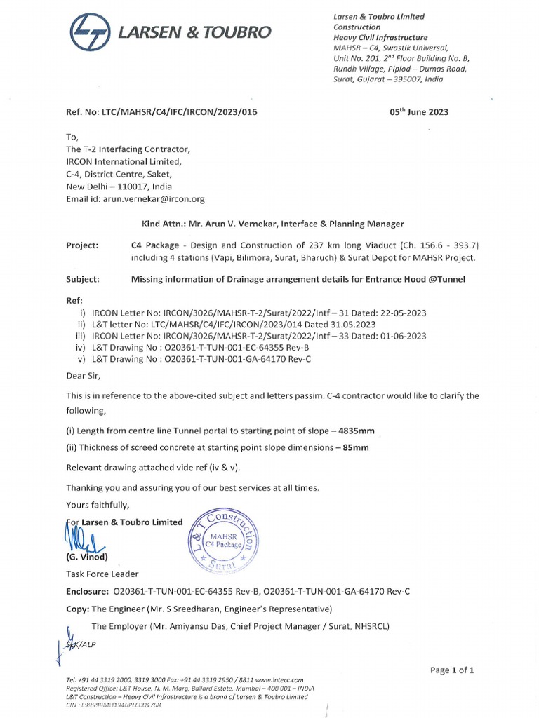 LTC Mahsr C4 Ifc Ircon 2023 016 | PDF