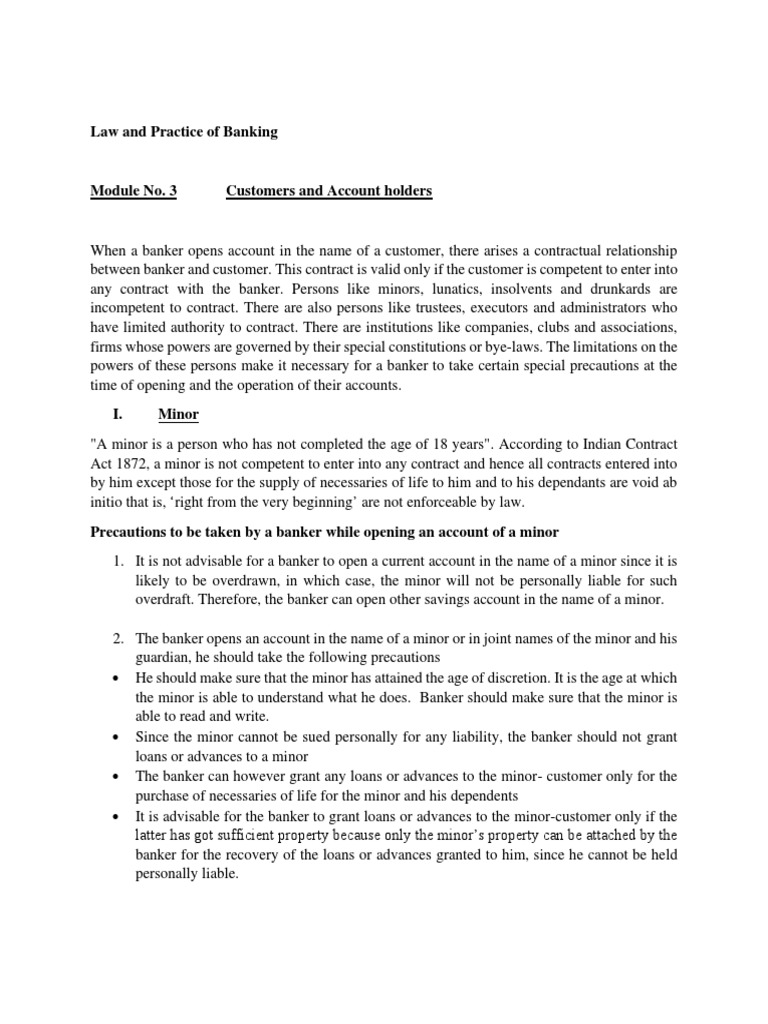 Module 3 Customers & Account Holders | PDF